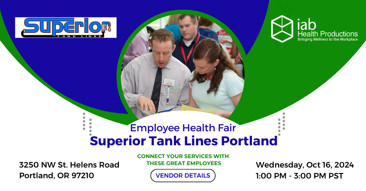 Superior Tank Lines Portland Employee Health Fair | IAB Health ...