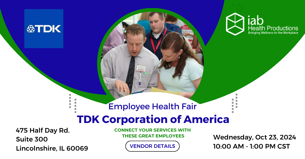 TDK Corporation of America Health Fair | IAB Health Productions, LLC