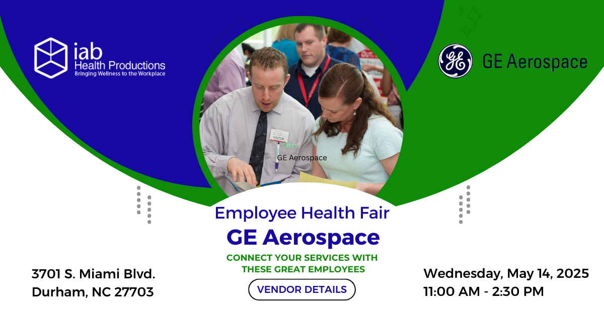 GE Aerospace Durham 2025 Employee Health Fair | IAB Health Productions, LLC