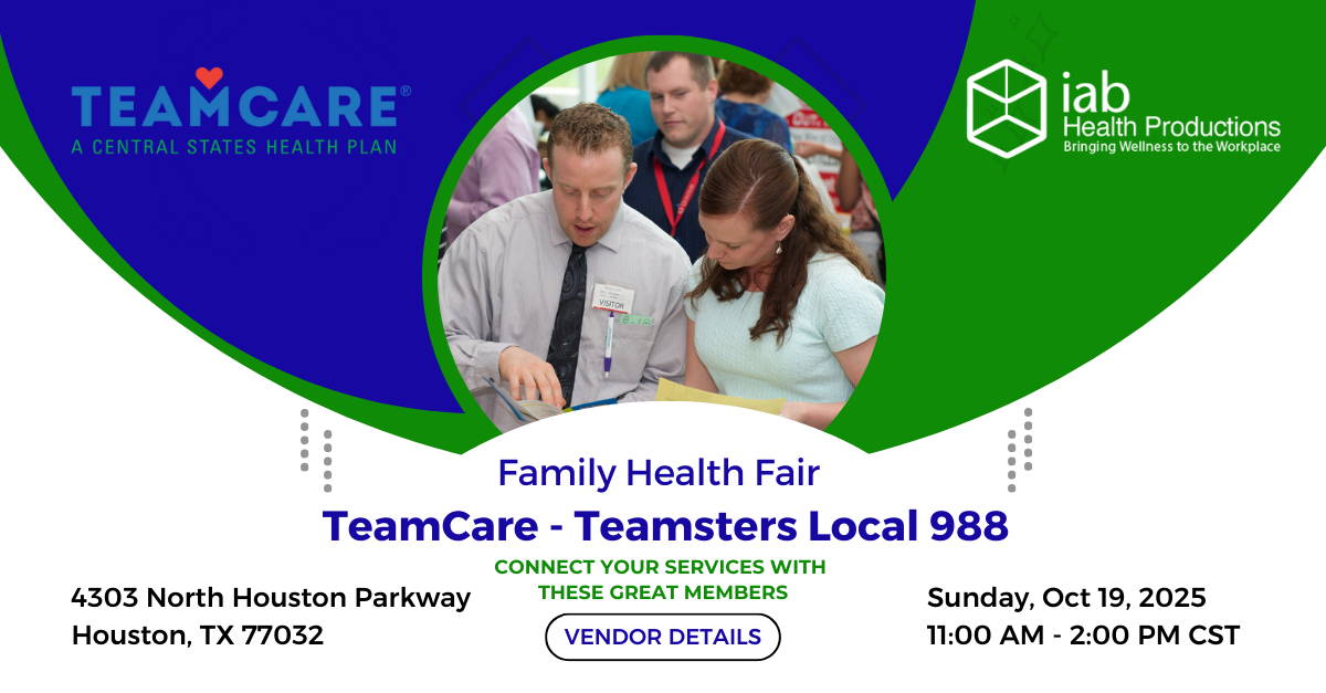 2025 TeamCare Family Health Fair at Teamsters Local 988 | IAB Health ...